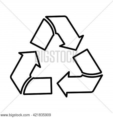 Recycle Outline Icon Vector & Photo (Free Trial) | Bigstock