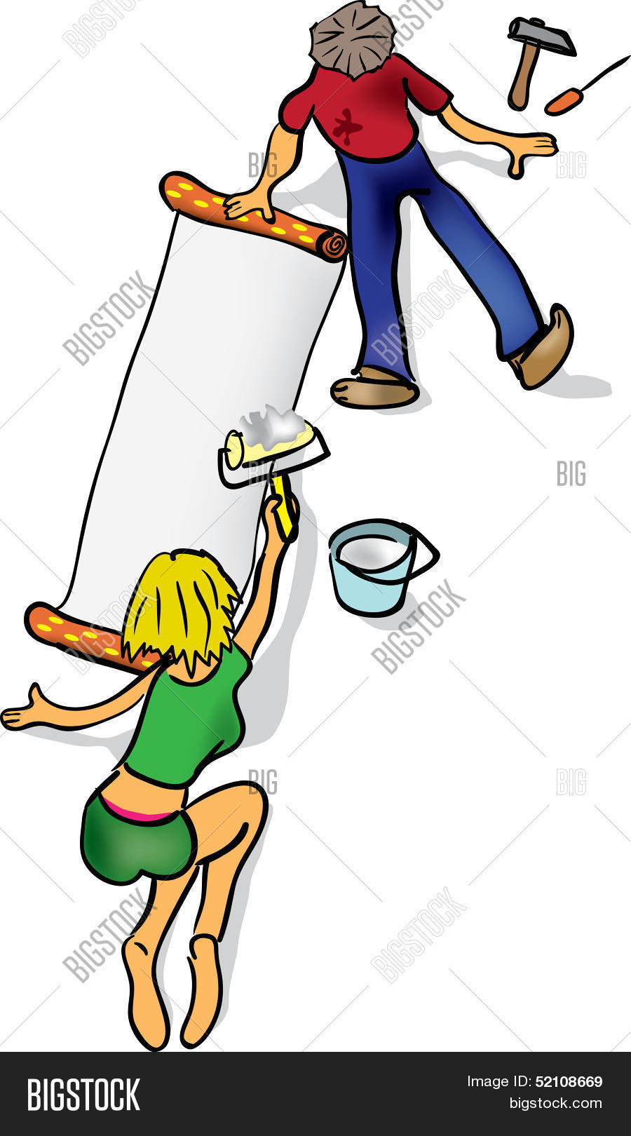 Couple Makes Repairs Vector & Photo (Free Trial) | Bigstock