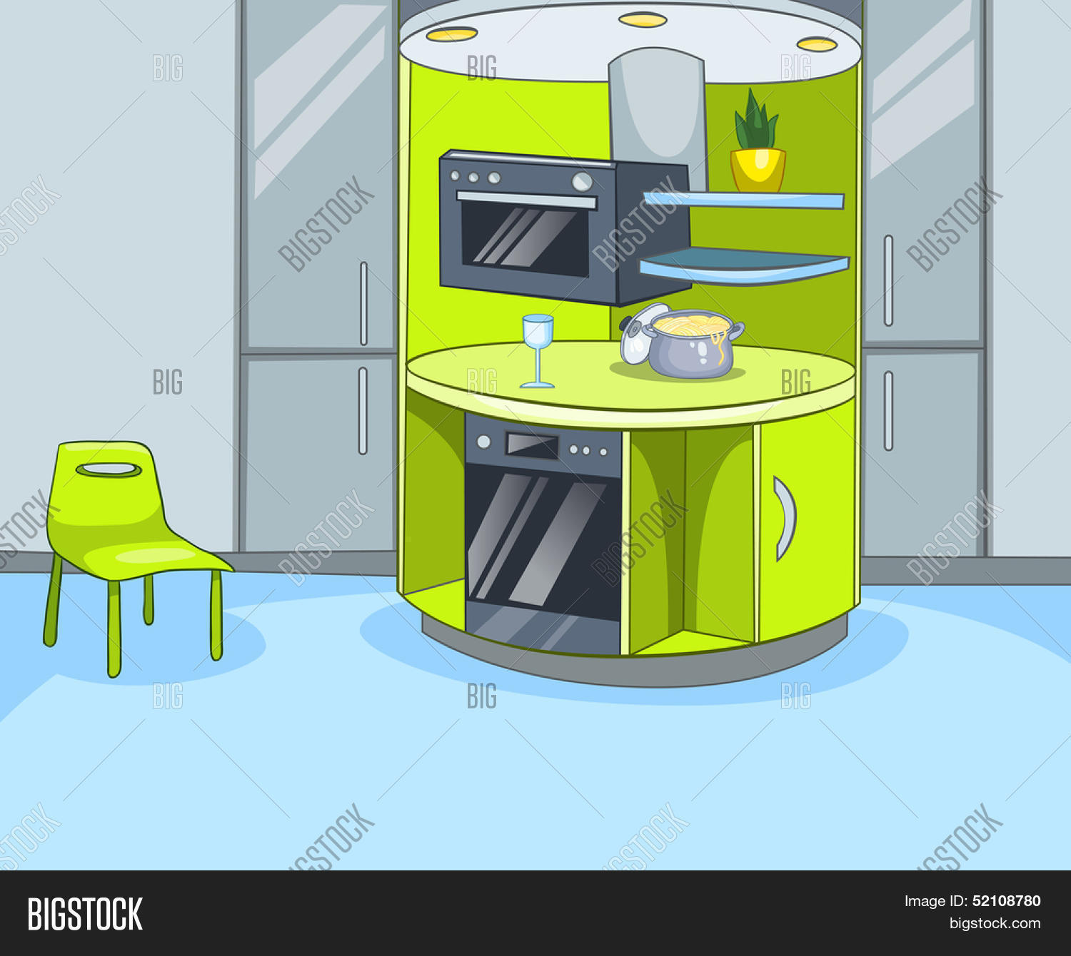 House Kitchen. Vector Vector & Photo (Free Trial) | Bigstock