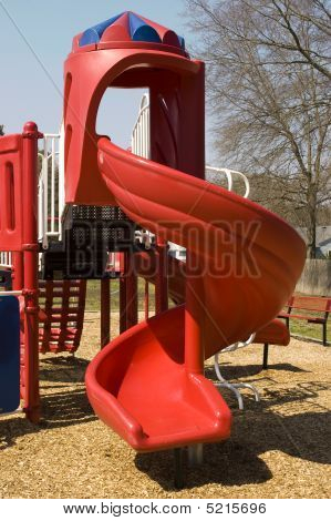 Red Playground Slide Image & Photo (Free Trial) | Bigstock