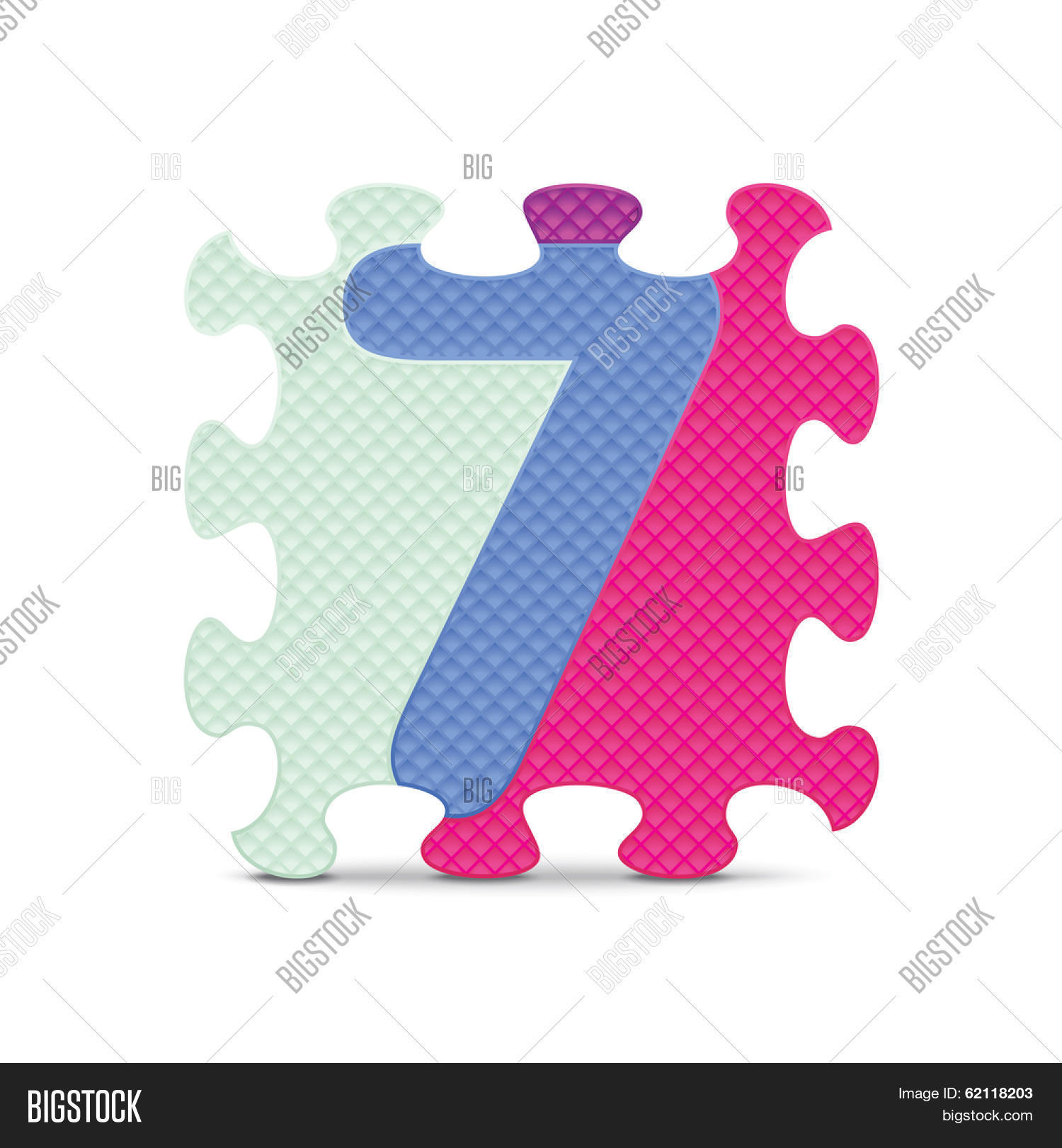 Number 7 Written Vector & Photo (Free Trial) | Bigstock