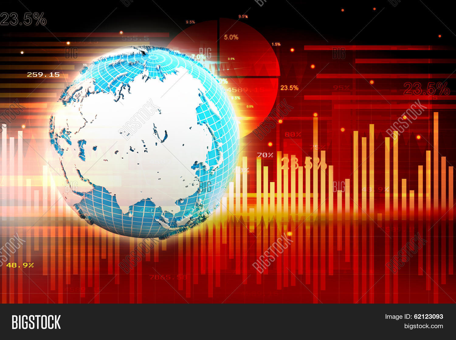 Stock Market Graph Pie Image & Photo (Free Trial) | Bigstock