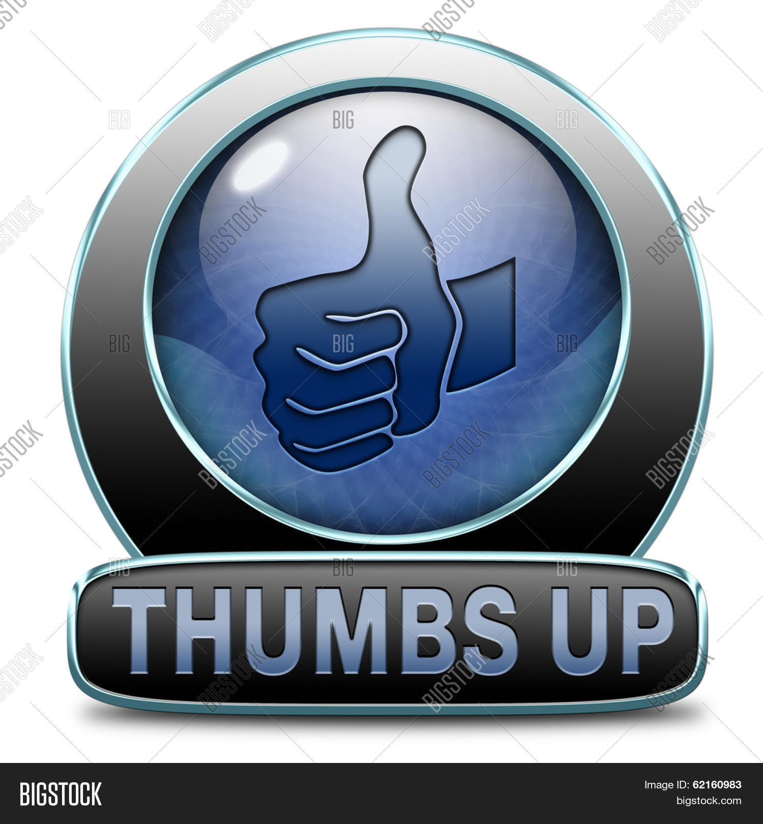 Thumbs Icon Button Image & Photo (Free Trial) | Bigstock