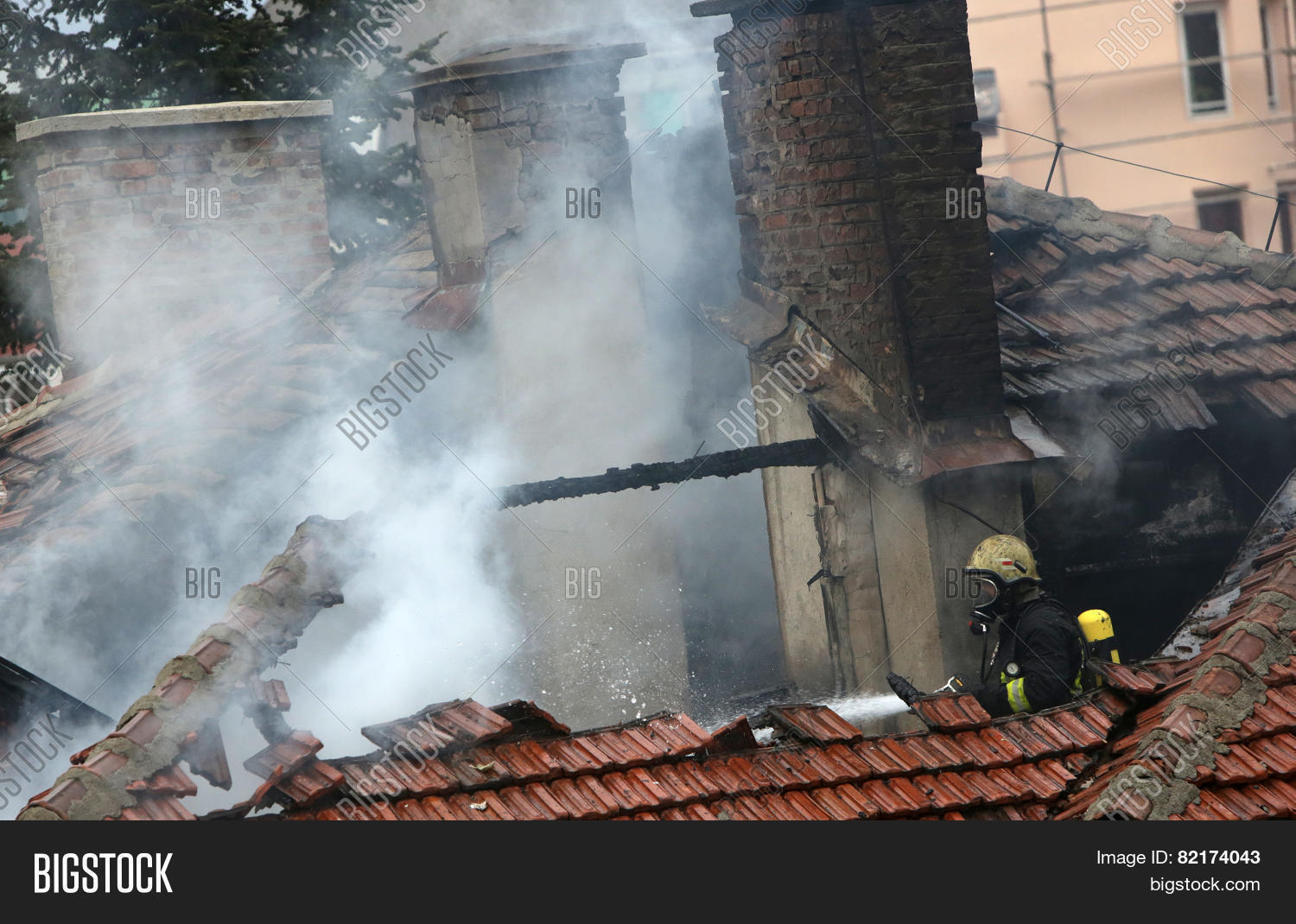 Firefighters Burning Image & Photo (Free Trial) | Bigstock