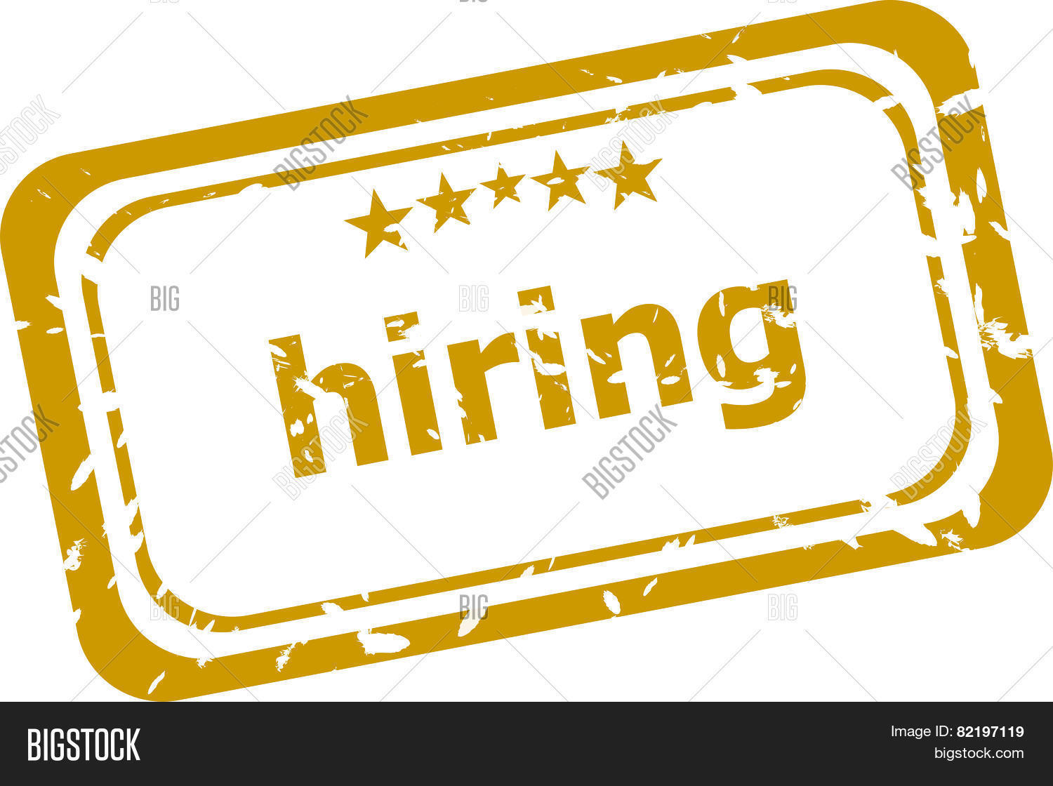 Hiring Stamp Isolated Image & Photo (Free Trial) | Bigstock