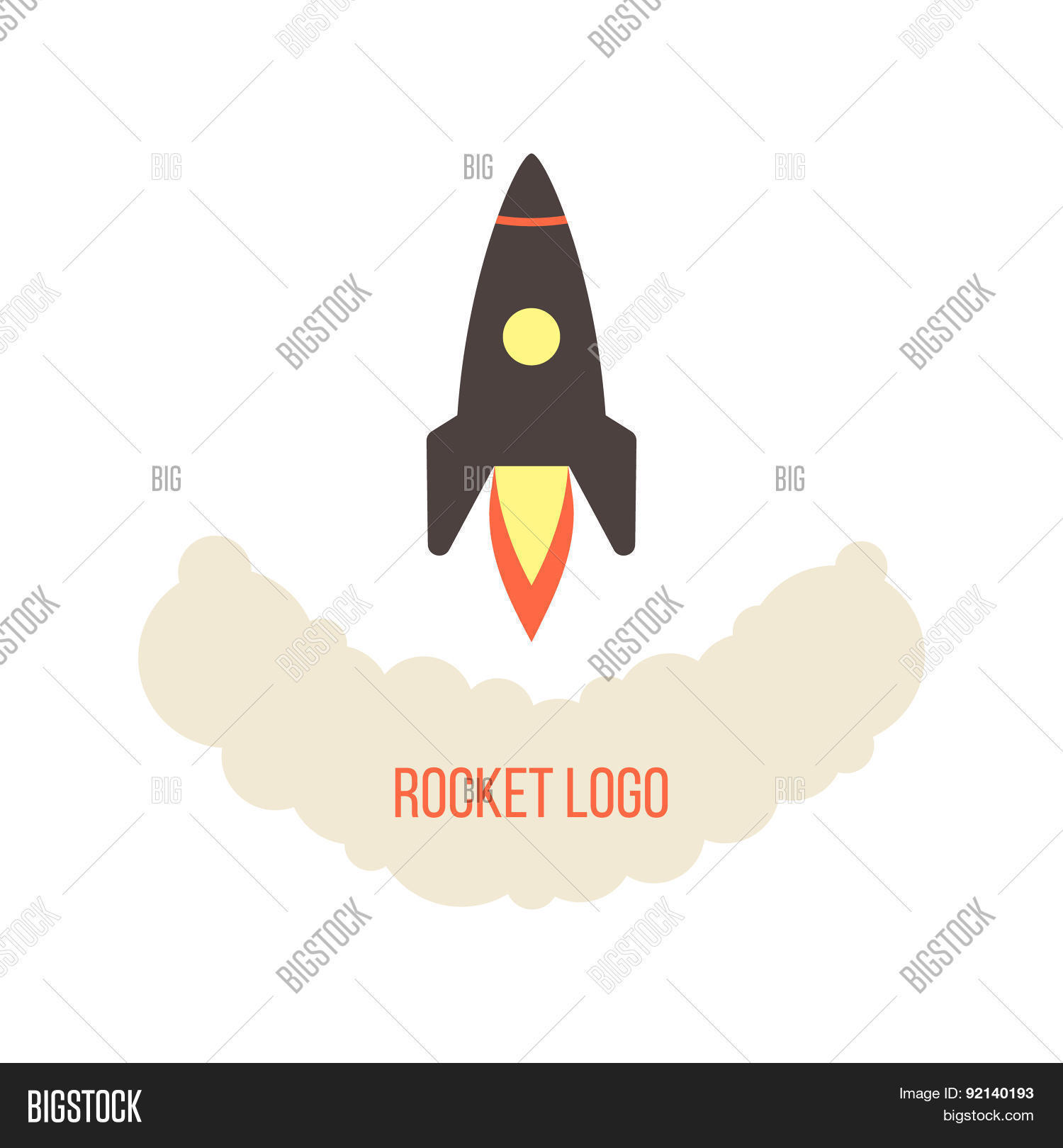 Rocket Launch Logo Vector & Photo (Free Trial) | Bigstock