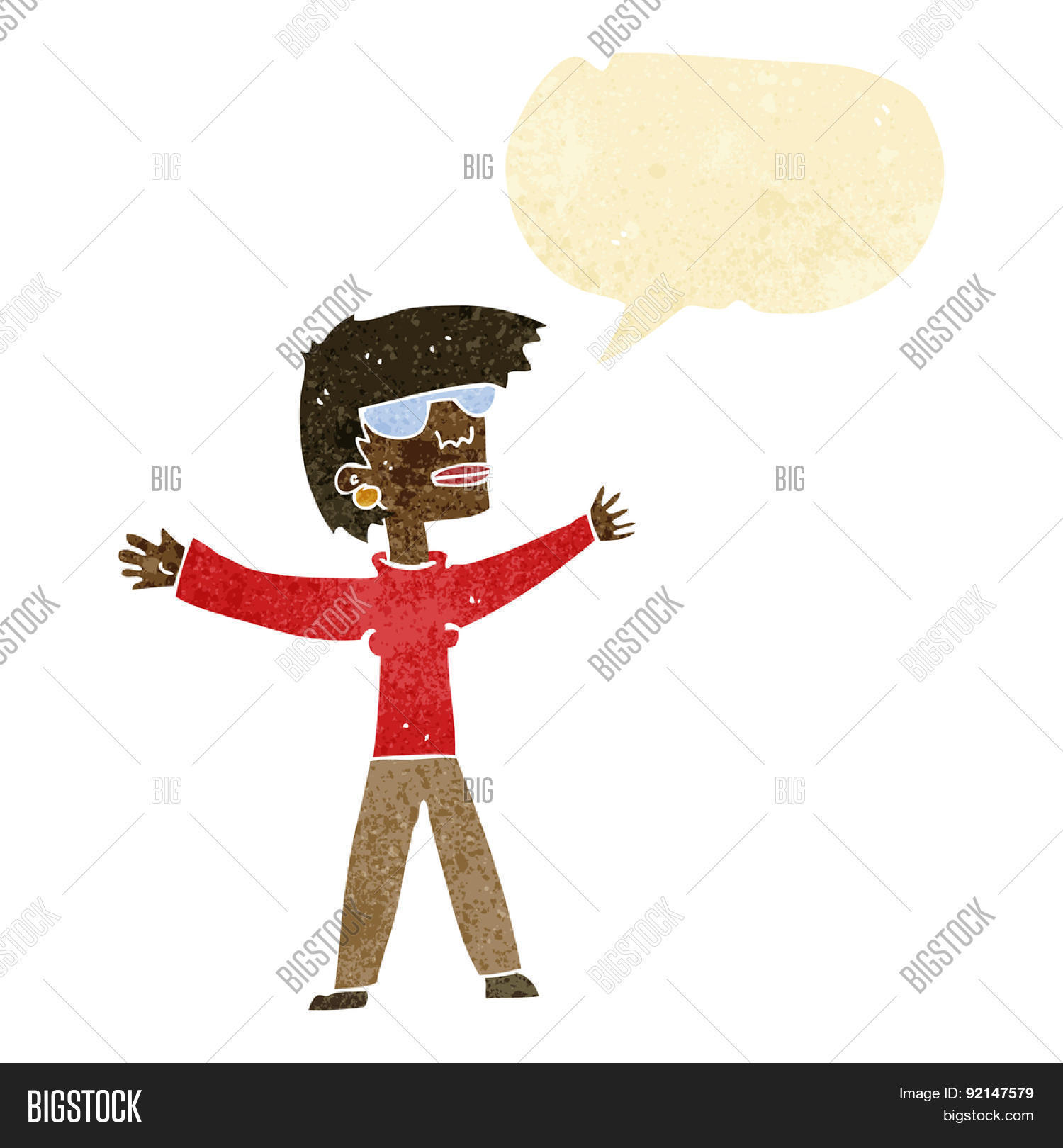 Cartoon Person Speech Vector & Photo (Free Trial) | Bigstock