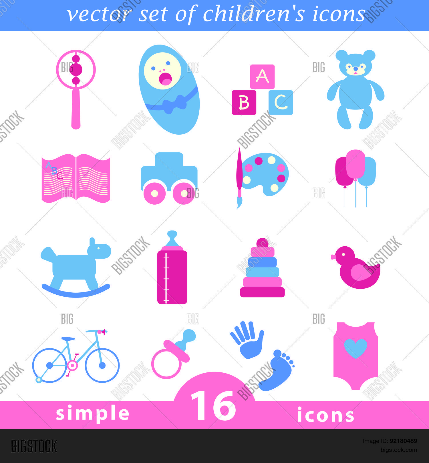 Baby Icon Collection Vector & Photo (Free Trial) | Bigstock