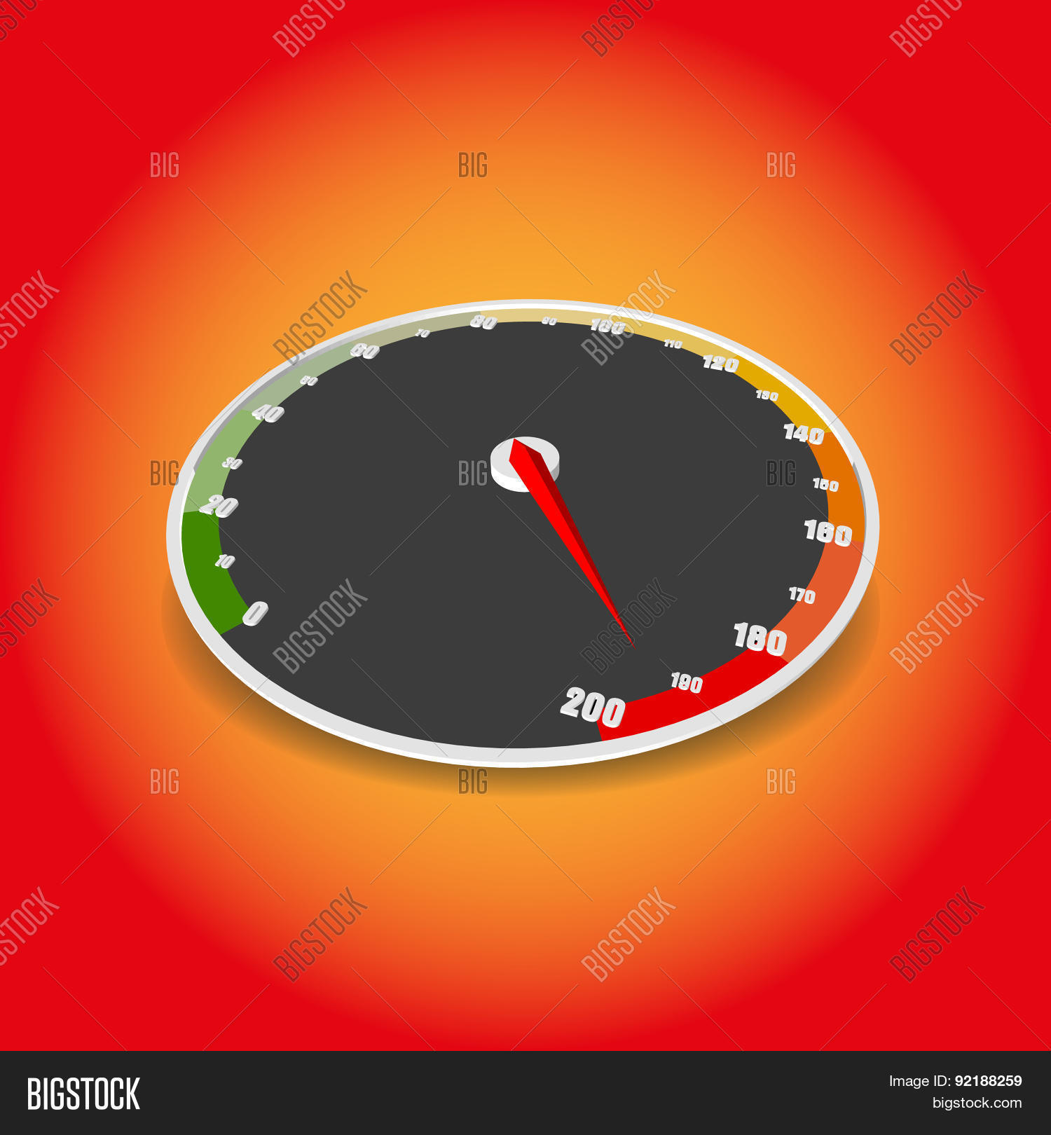 Vector Speedometer Vector & Photo (Free Trial) | Bigstock