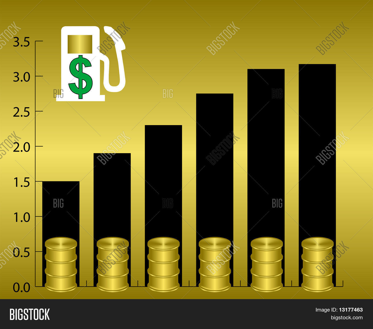 Hi Fuel Price Chart Vector & Photo (Free Trial) | Bigstock