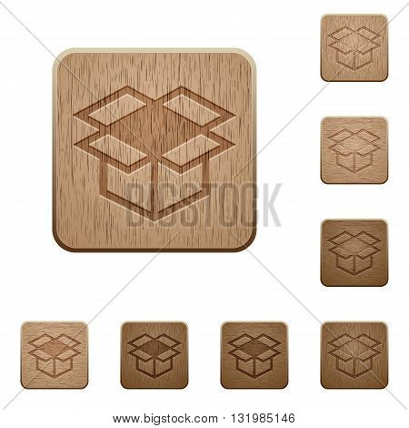 Set Carved Wooden Vector & Photo (Free Trial) | Bigstock