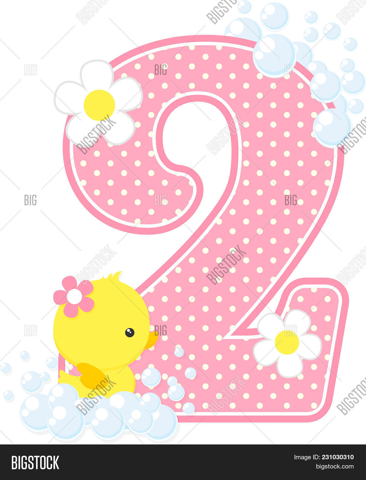Number 2 Bubbles Cute Image & Photo (Free Trial) | Bigstock