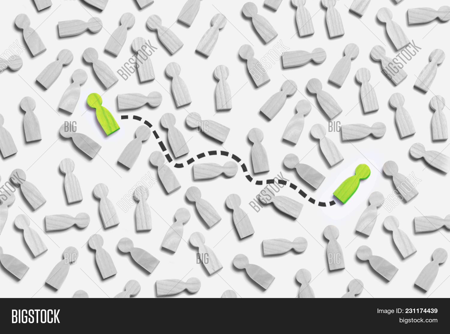 Connection Between Two Image & Photo (Free Trial) | Bigstock