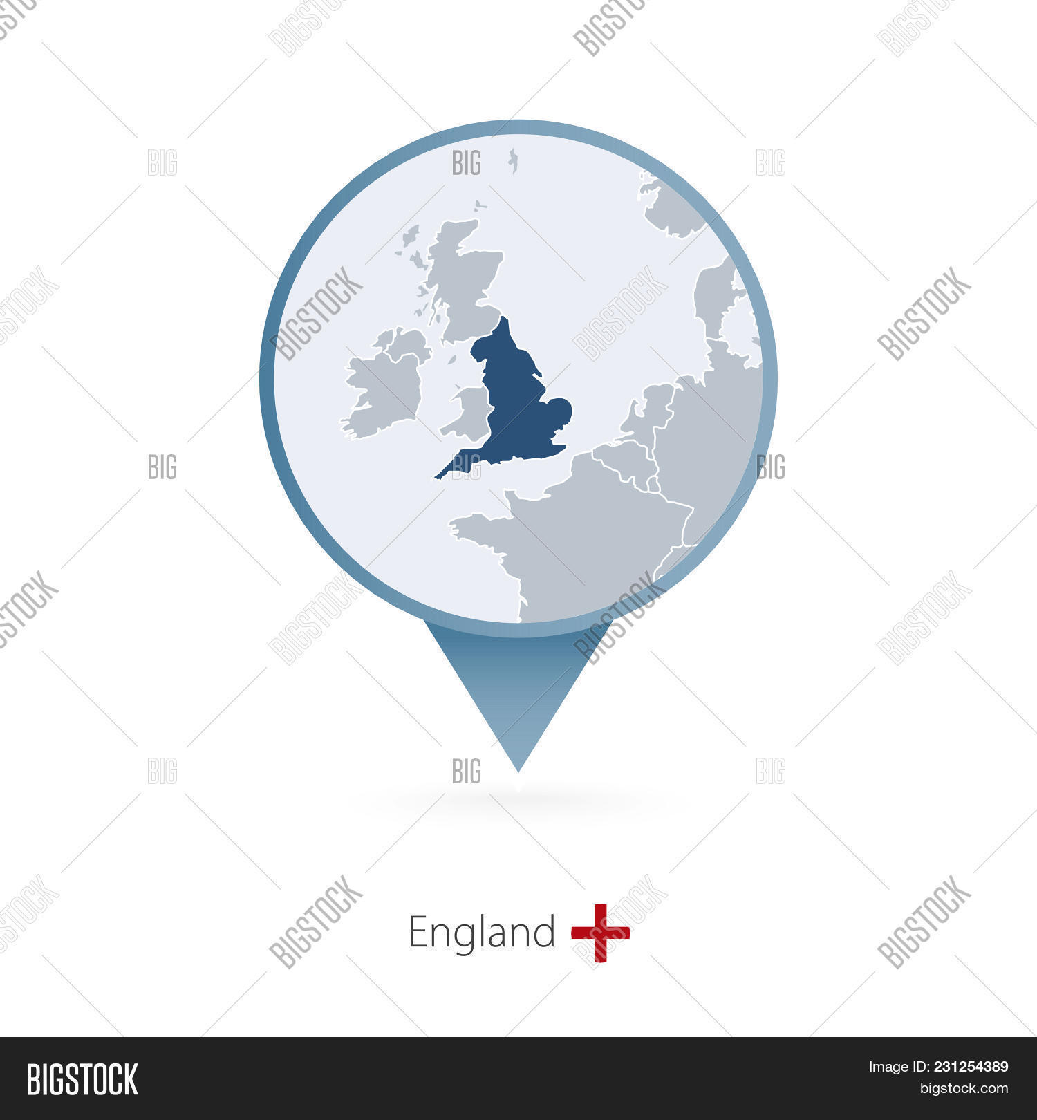Map Pin Detailed Map Vector & Photo (Free Trial) | Bigstock