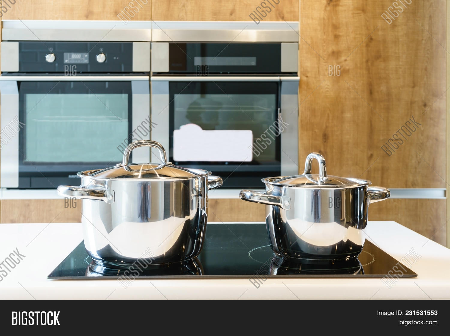 Metal Pot On Induction Image & Photo (Free Trial) | Bigstock