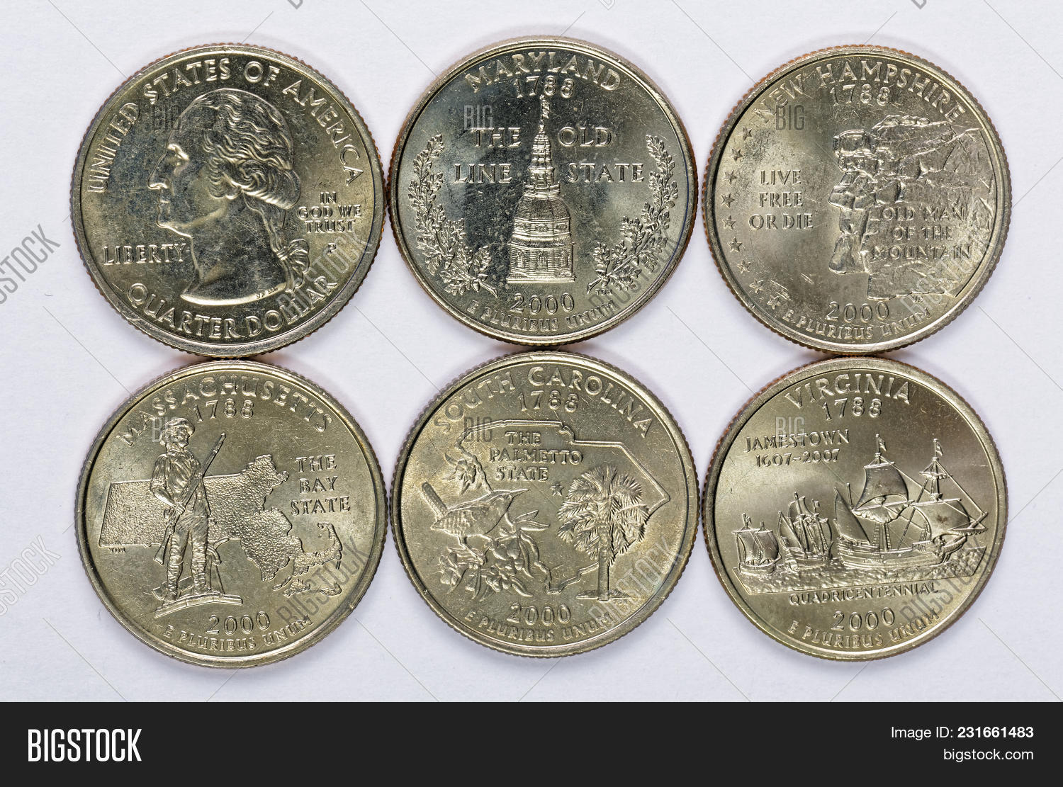 2000 Us State Quarters Image & Photo (Free Trial) | Bigstock