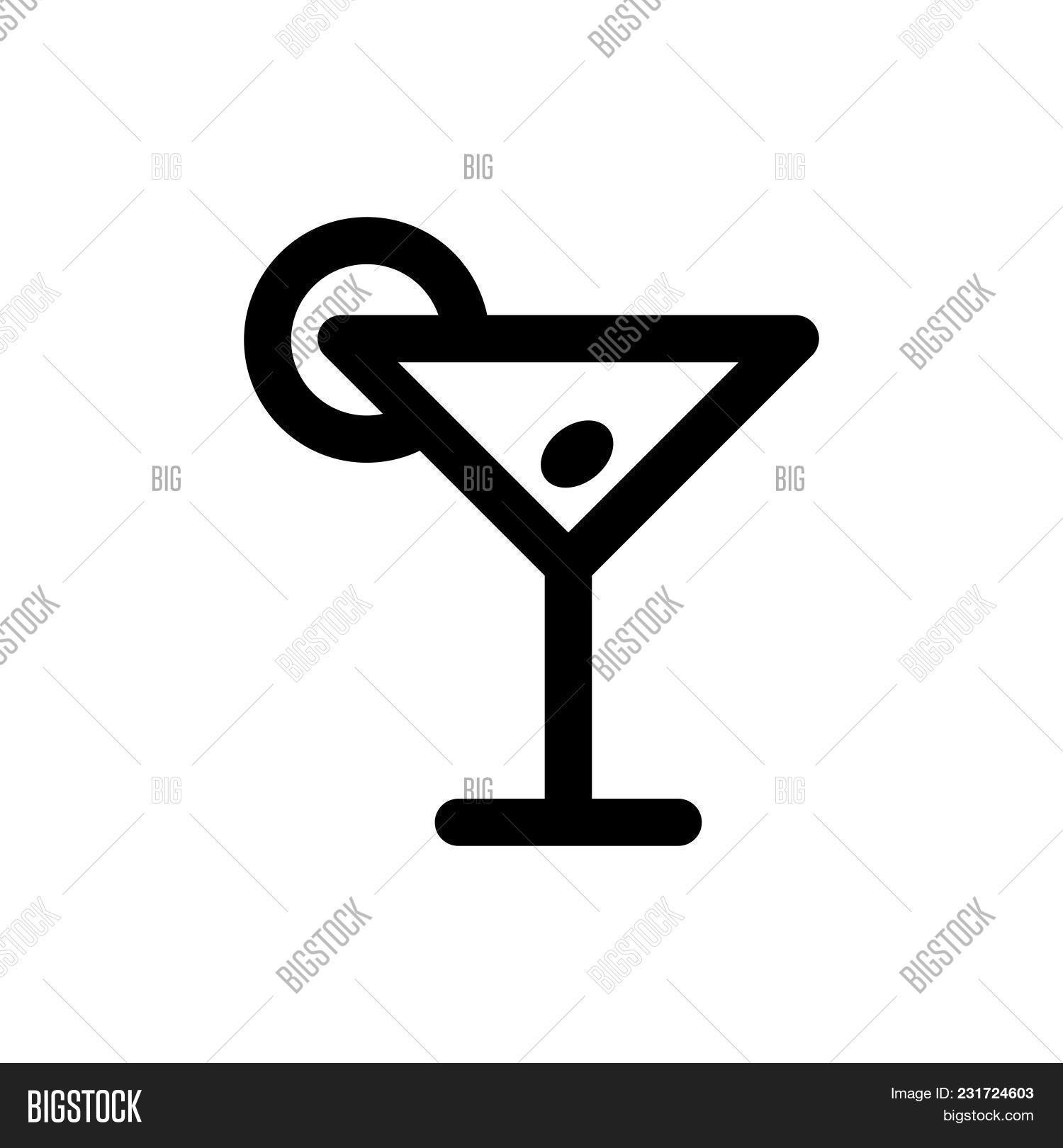 Cocktail Icon Vector & Photo (Free Trial) | Bigstock
