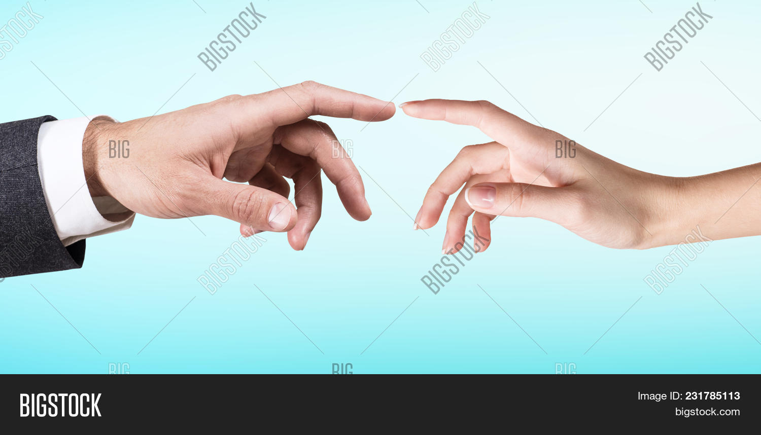 Two Hands Touching Image & Photo (Free Trial) | Bigstock