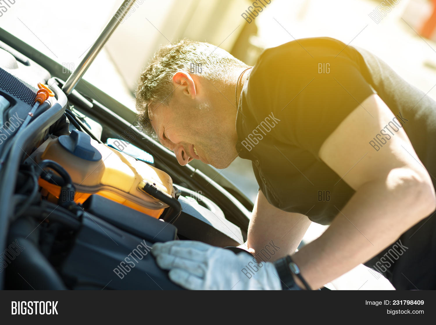 Oil Change Car. Man Image & Photo (Free Trial) | Bigstock