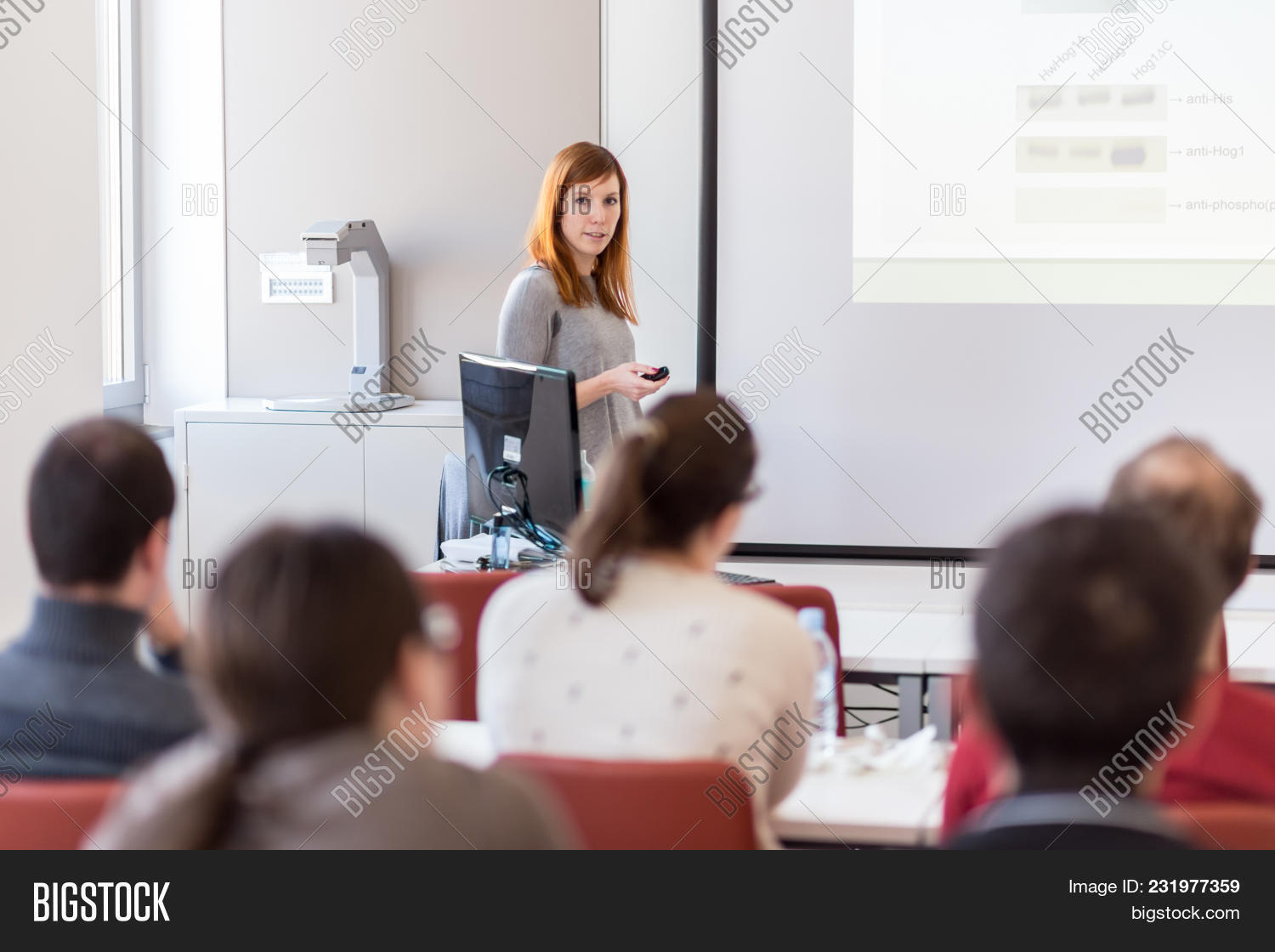 Female Speaker Giving Image & Photo (Free Trial) | Bigstock