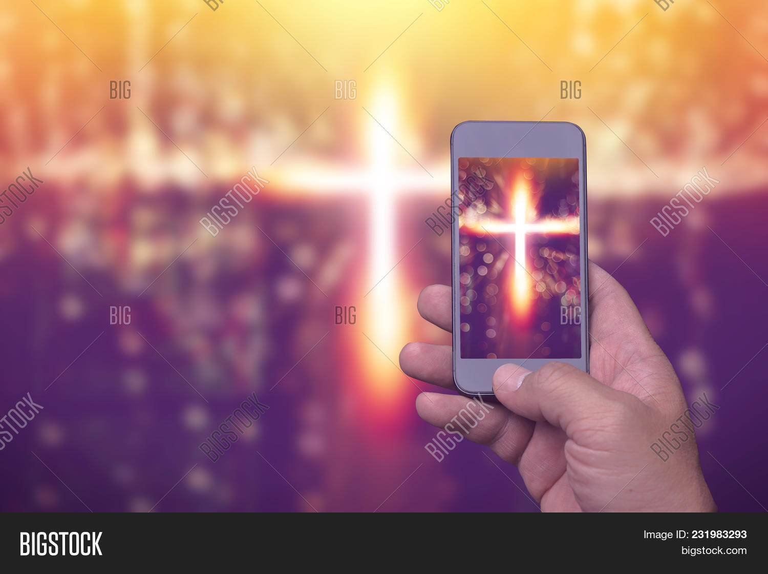 Cross Screen Mobile Image & Photo (Free Trial) | Bigstock