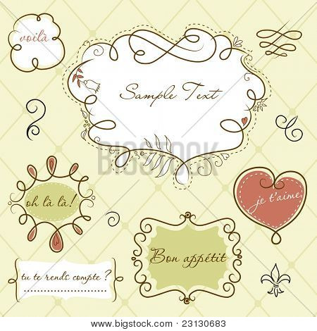 Doodle Frames French Style Images, Illustrations & Vectors (Free ...