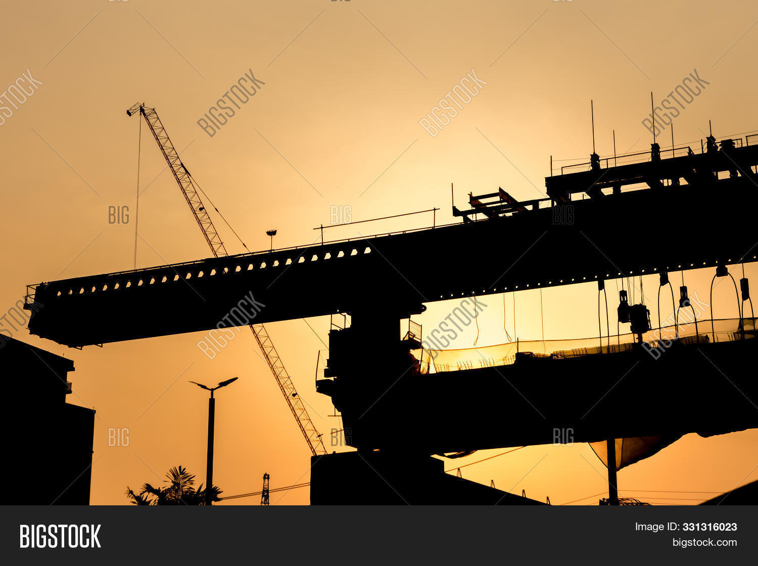 Silhouette Bridge Image & Photo (Free Trial) | Bigstock