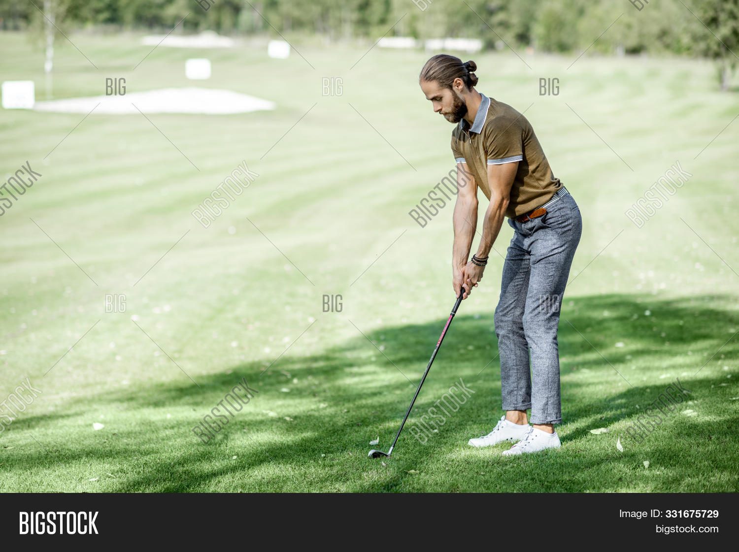 Man Playing Golf, Image & Photo (Free Trial) | Bigstock