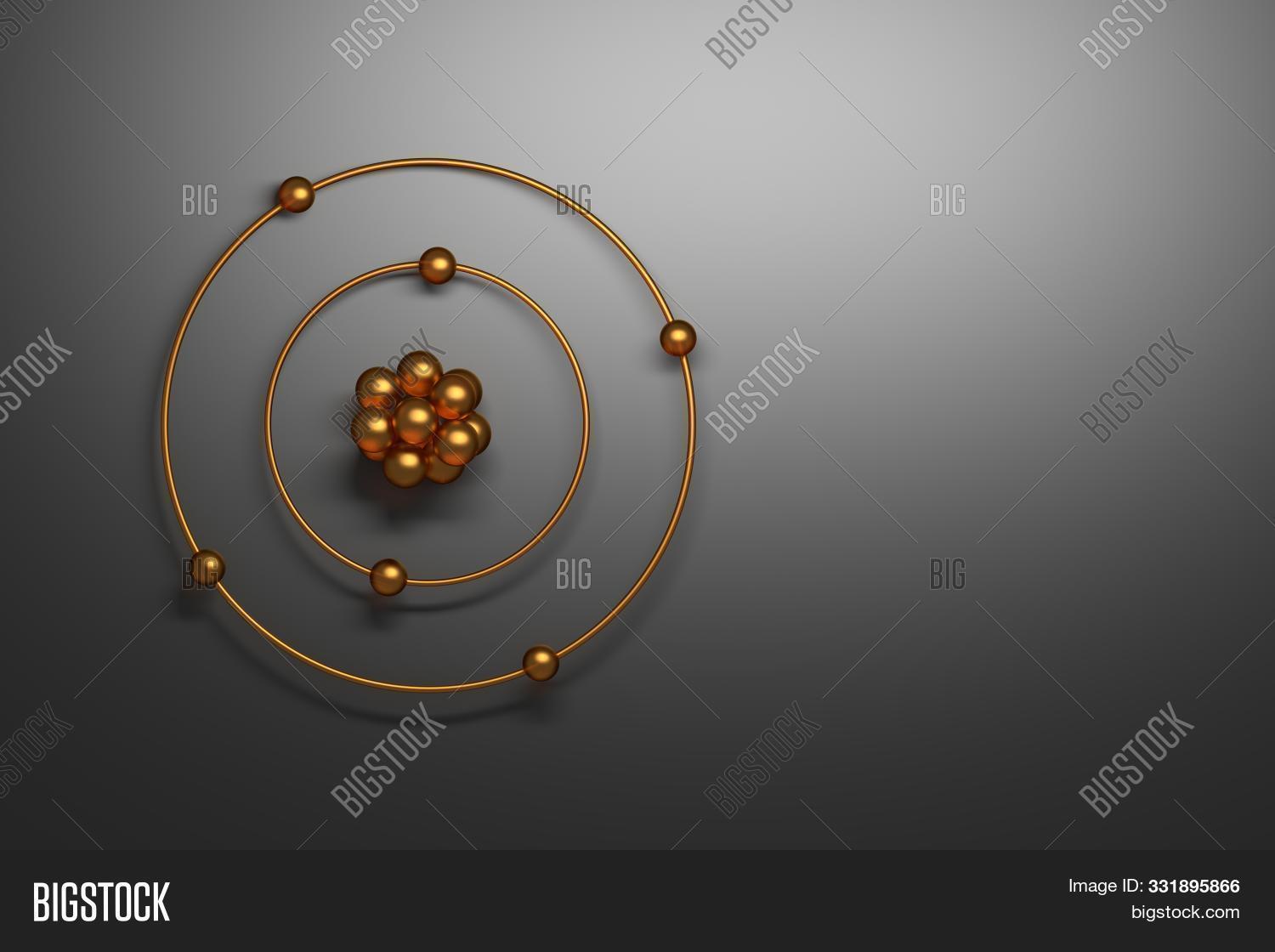 Gold Atom Nucleus