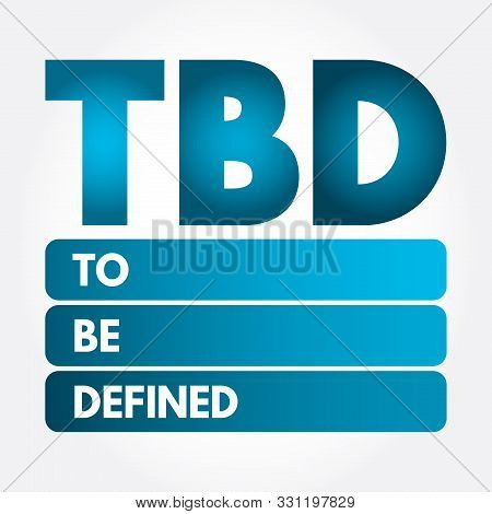 Tbd Images, Illustrations & Vectors (Free) - Bigstock