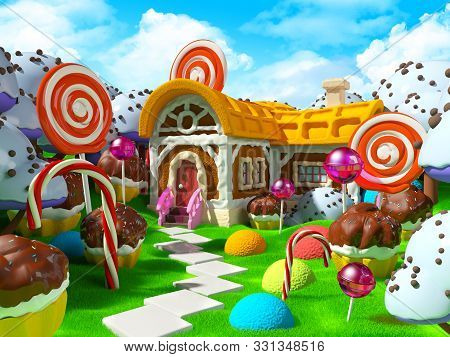 Candy Land Landscape Image & Photo (Free Trial) | Bigstock