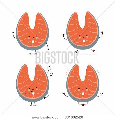 Cute Happy Red Fish Vector & Photo (Free Trial) | Bigstock