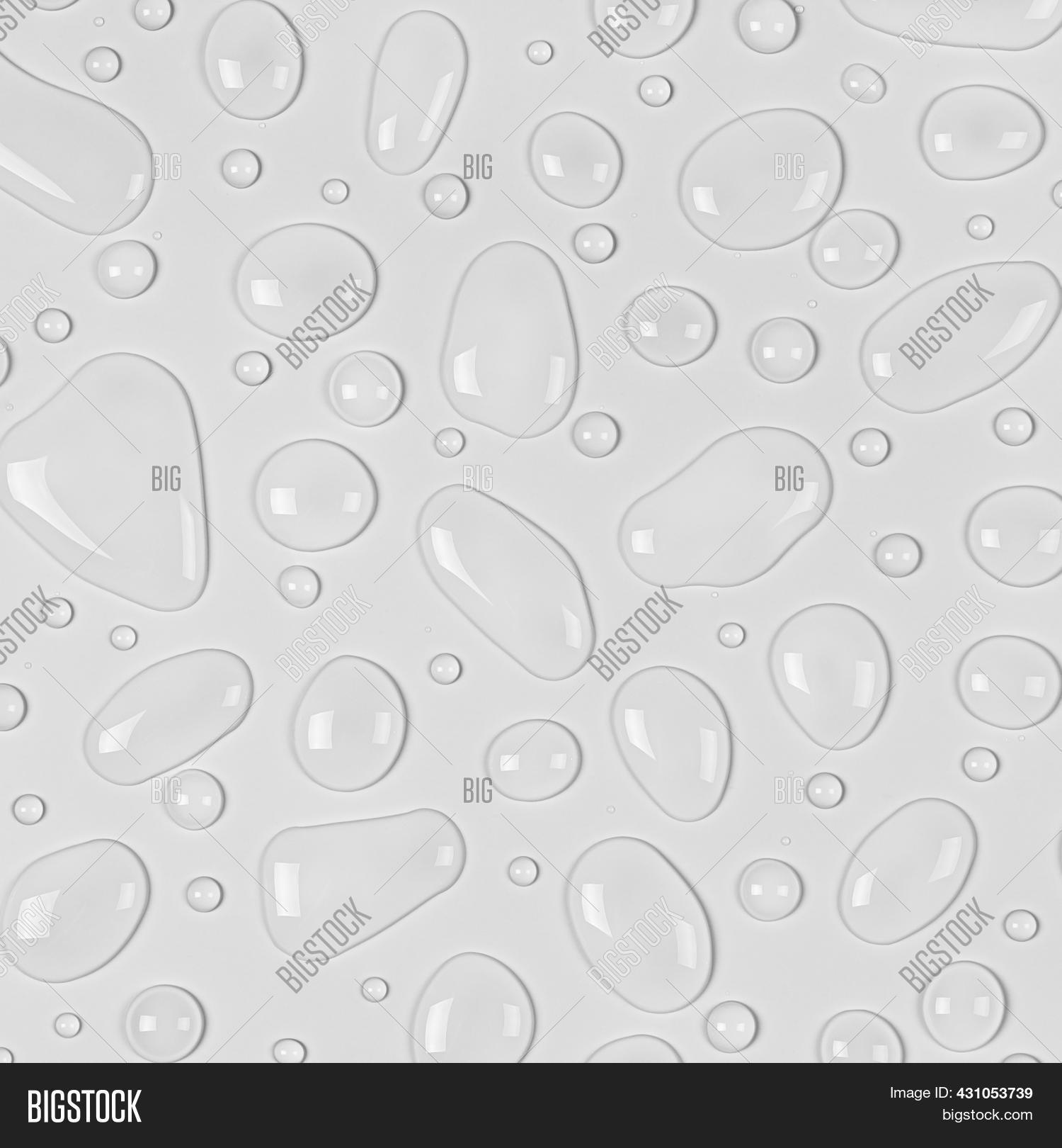 Water Drops On White Image & Photo (Free Trial) | Bigstock