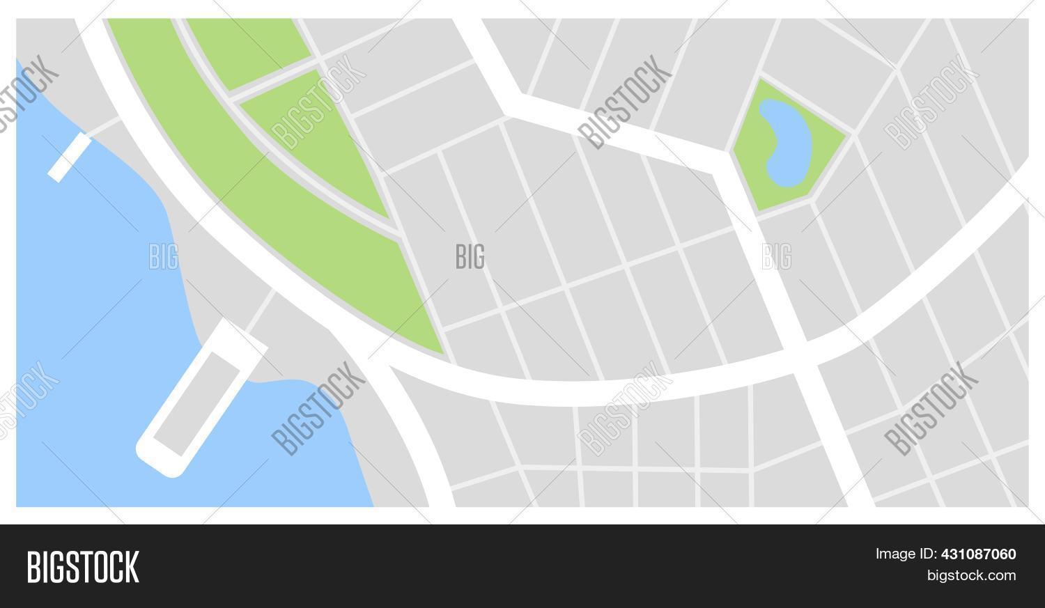 City Map. Town Streets Image & Photo (Free Trial) | Bigstock