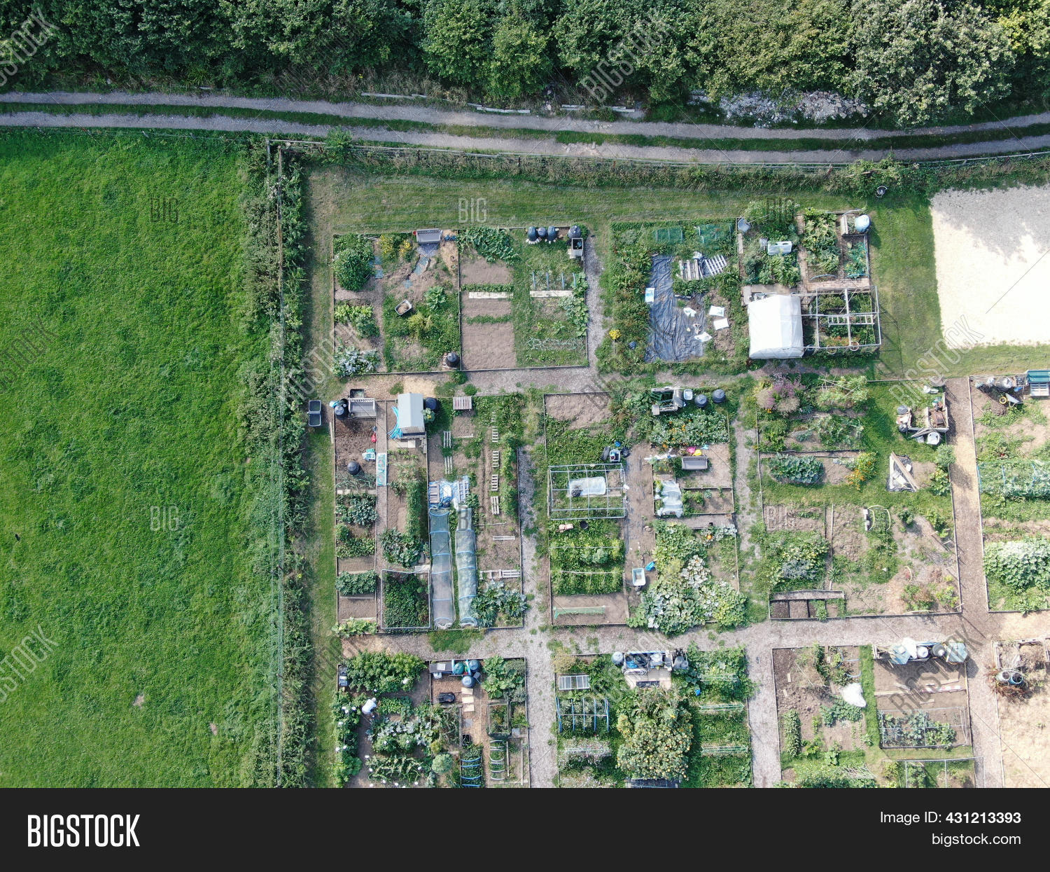 Aerial View Allotments Image & Photo (Free Trial) | Bigstock