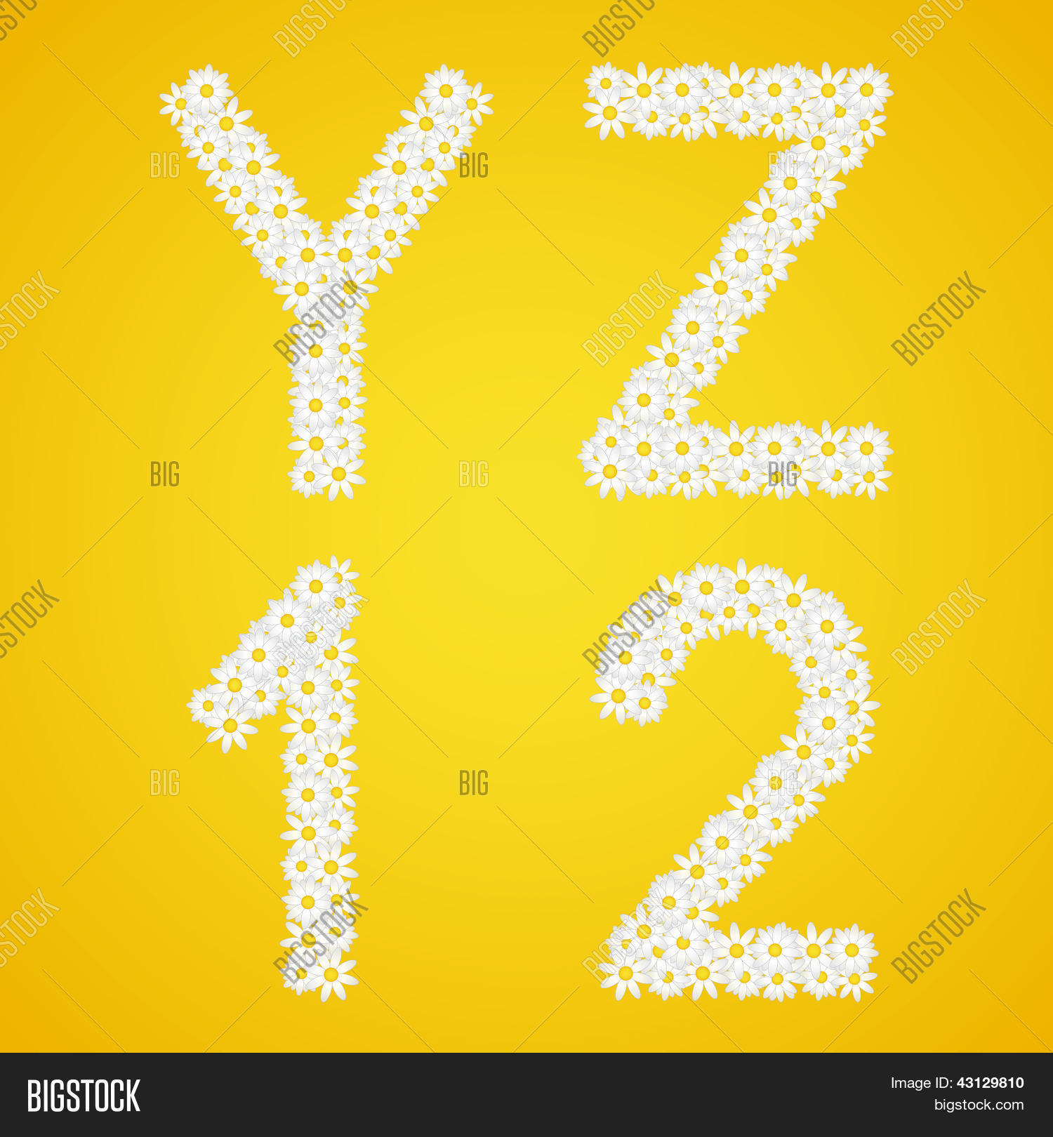 Letters Yz 1&2 Vector & Photo (Free Trial) | Bigstock