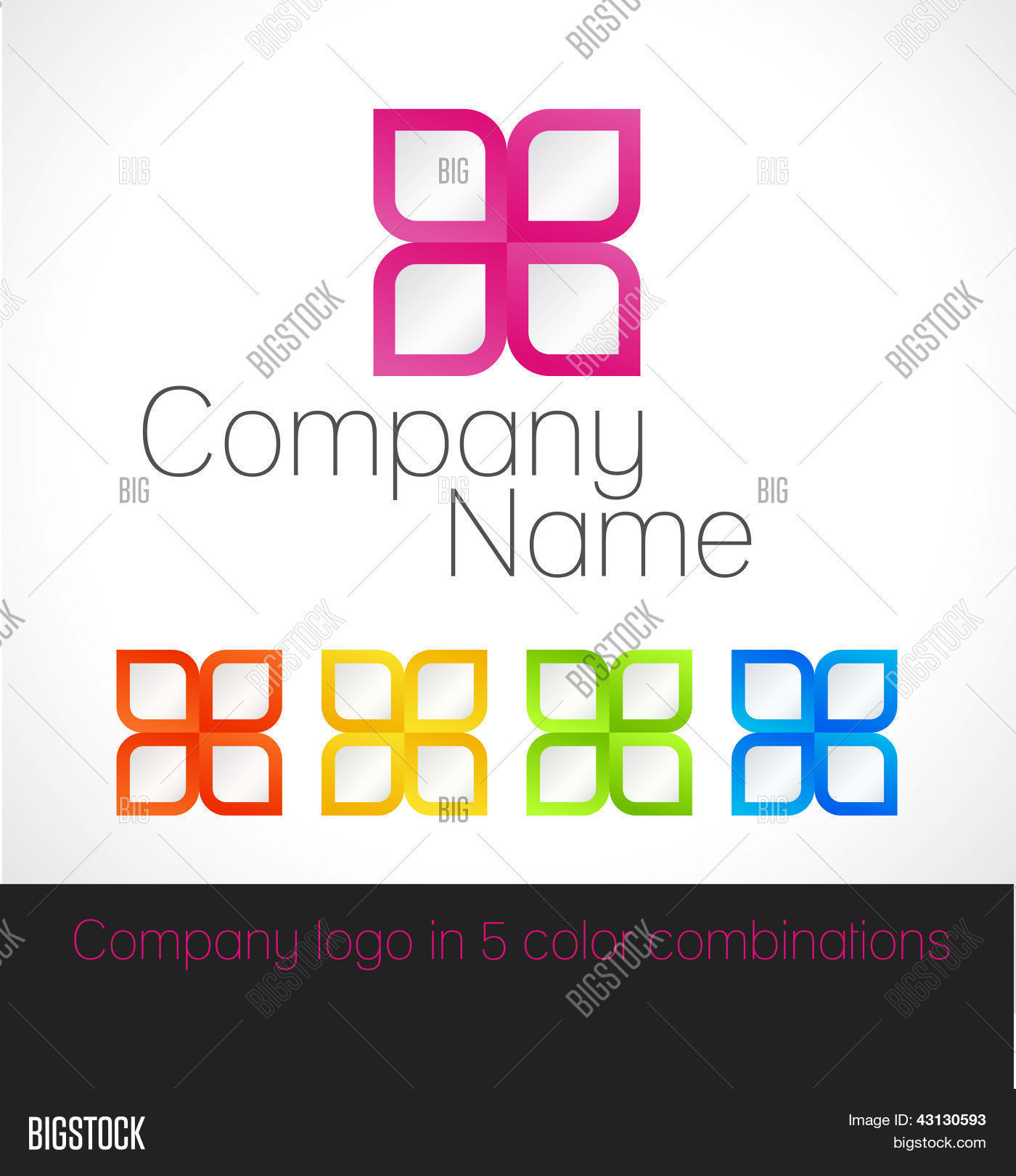 Company Logo Five Vector & Photo (Free Trial) | Bigstock