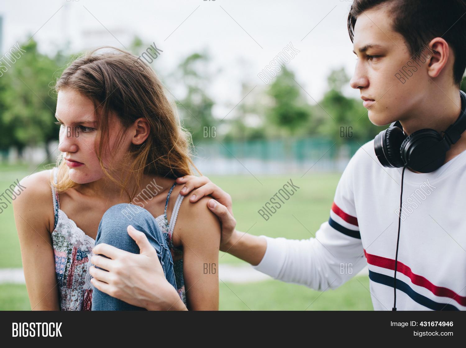 Teen Boy Consoling Image & Photo (Free Trial) | Bigstock