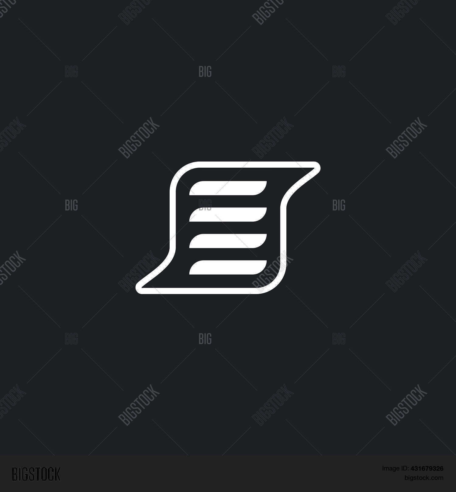 Letter S Line Art Vector & Photo (Free Trial) | Bigstock