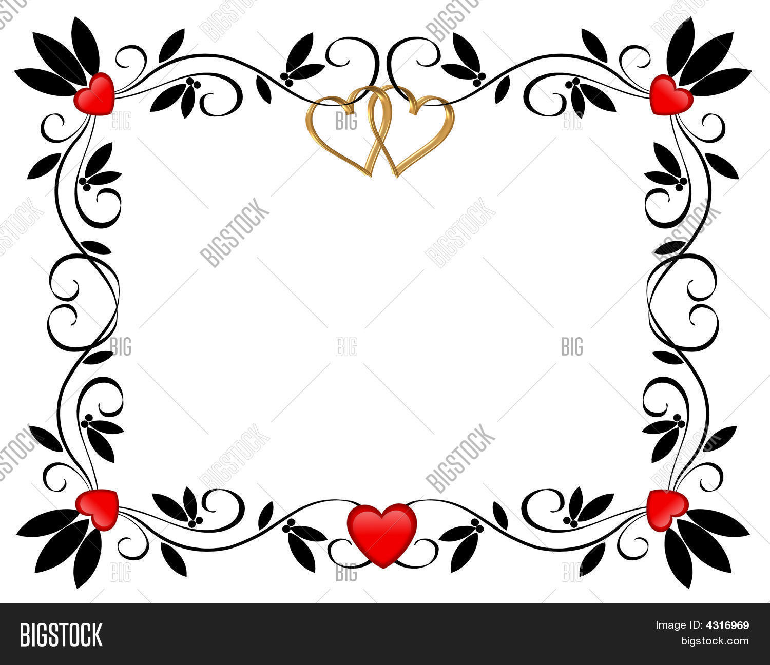 Valentine Border Red Image & Photo (Free Trial) | Bigstock