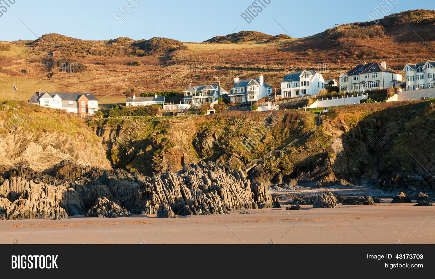 Combesgate Beach Devon Image & Photo (Free Trial) | Bigstock