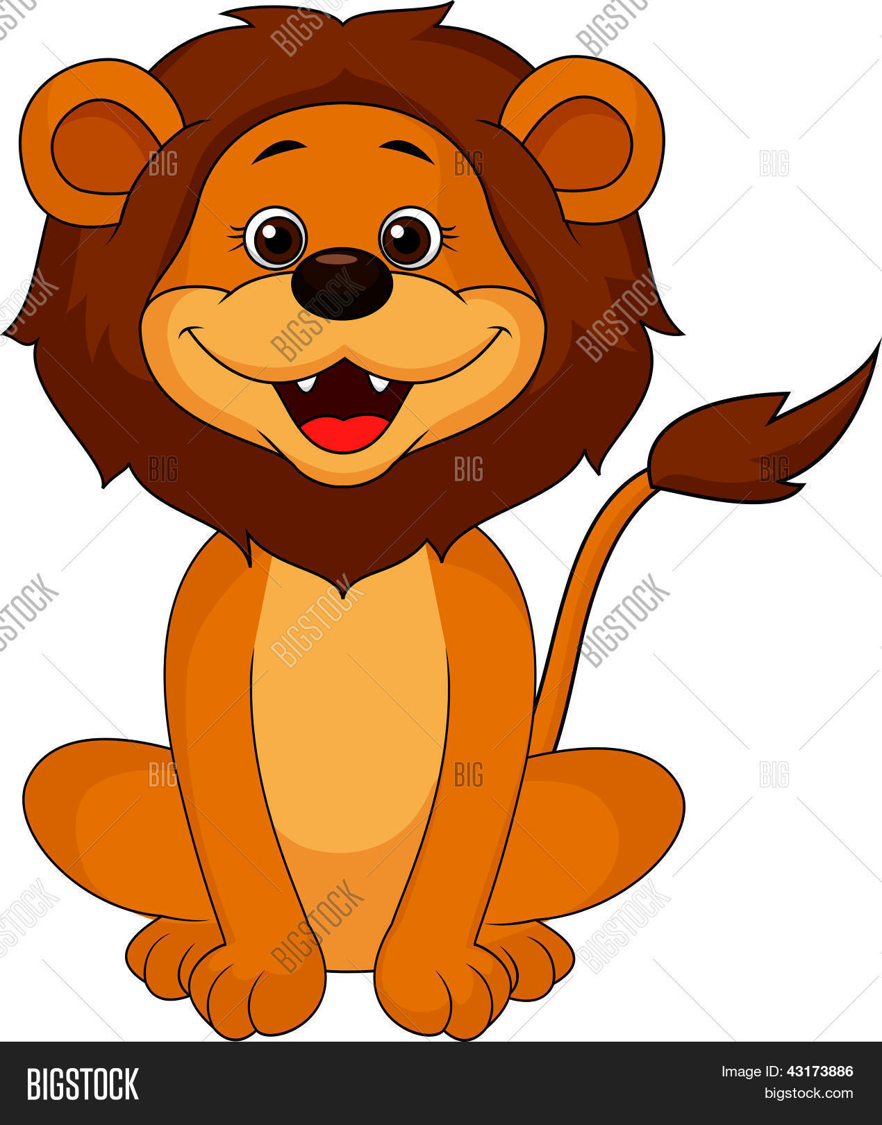 Cute Lion Cartoon Vector & Photo (Free Trial) | Bigstock