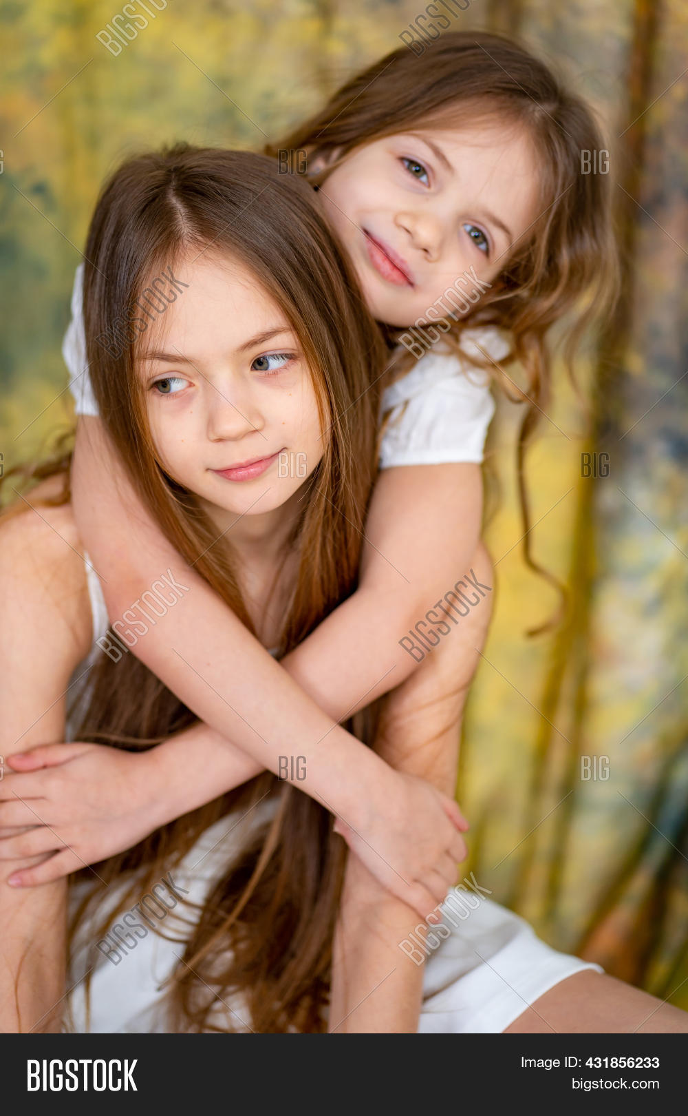 Two Little Girls Long Image & Photo (Free Trial) | Bigstock