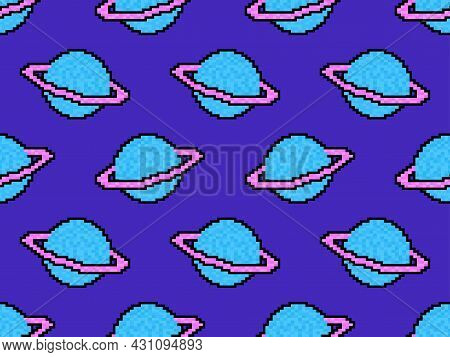 Saturn Pixel Art Vector & Photo (Free Trial) | Bigstock