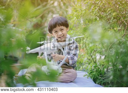 Kid Playing Drone. Image & Photo (Free Trial) | Bigstock