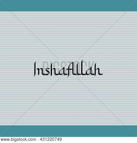 Inshaallah Arabic Vector & Photo (Free Trial) | Bigstock