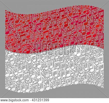 Mosaic Waving Monaco Vector & Photo (Free Trial) | Bigstock