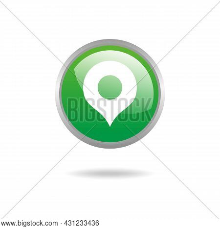 Simple Green Location Vector & Photo (Free Trial) | Bigstock