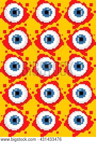 Eyeball Pixel Art Vector & Photo (Free Trial) | Bigstock