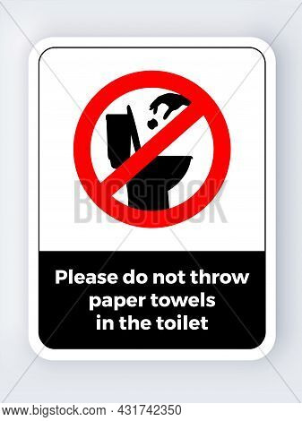 Please Do Not Throw Vector & Photo (Free Trial) | Bigstock